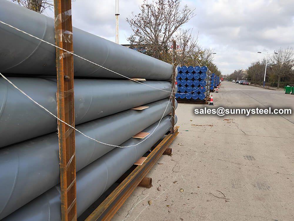 Straight pipes with basalt lining | Abrasion resistant pipe